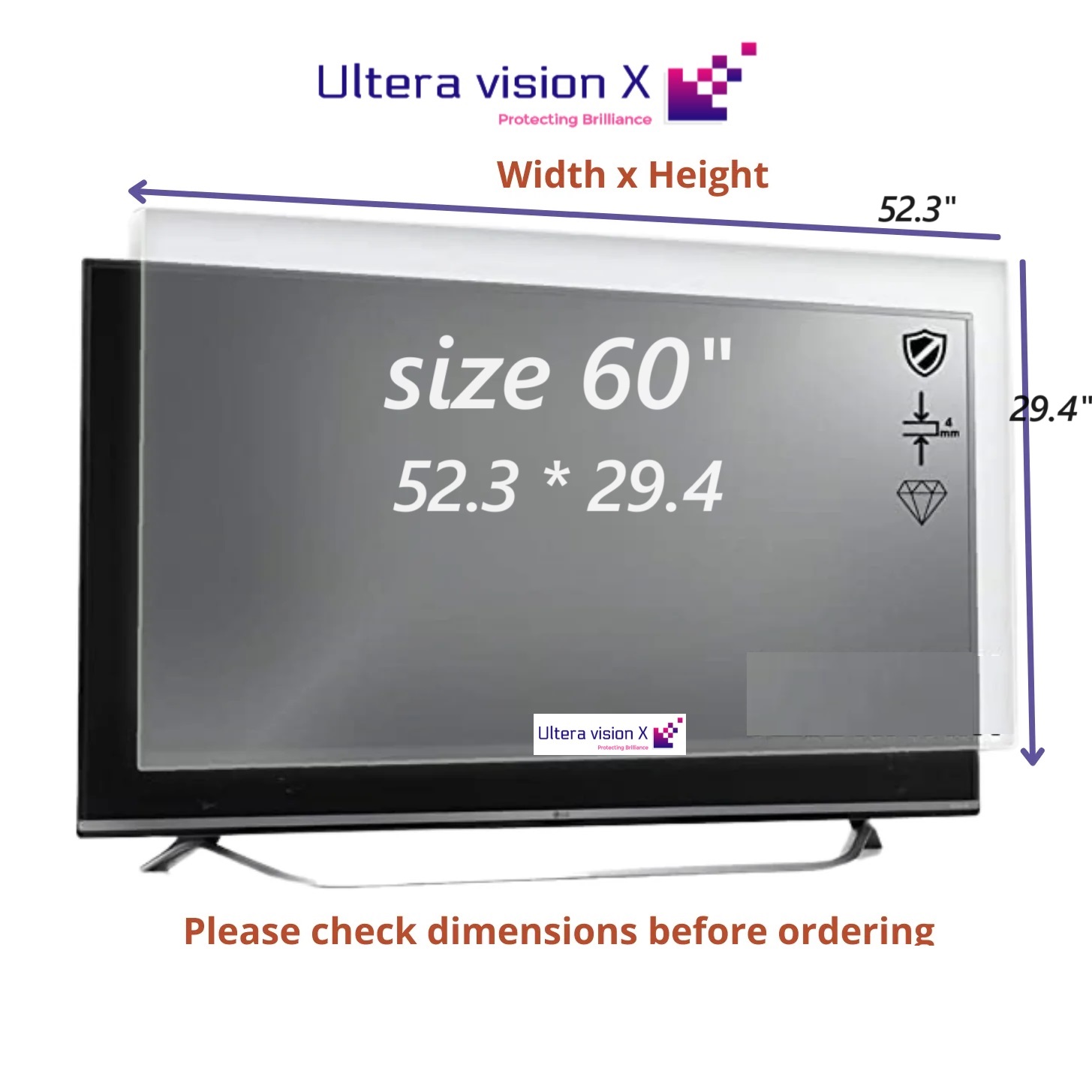 TV SCREEN PRETECTOR. TV SCREEN GUARD . LED TV SCREEN GLASS PROTECTOR ...