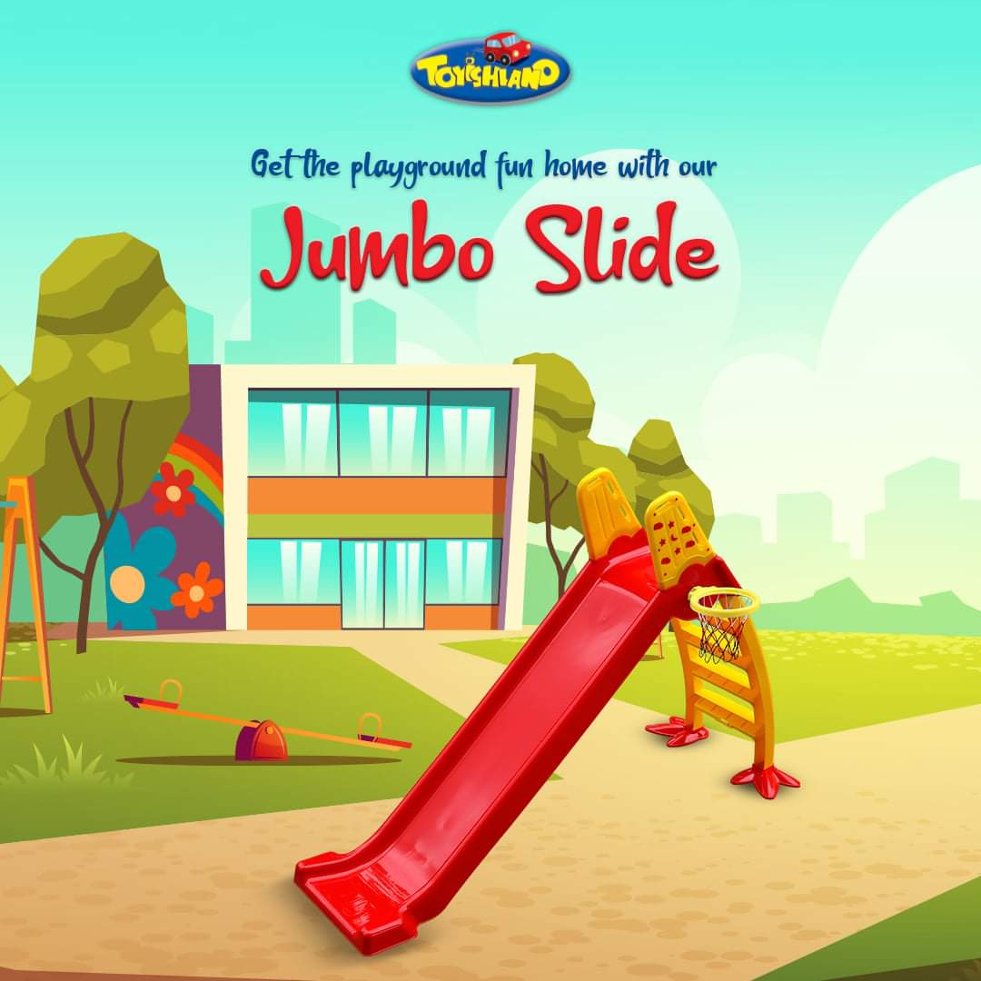 Four Steps Jumbo Kids Plasitc Slide and Climber with Basketball and ...