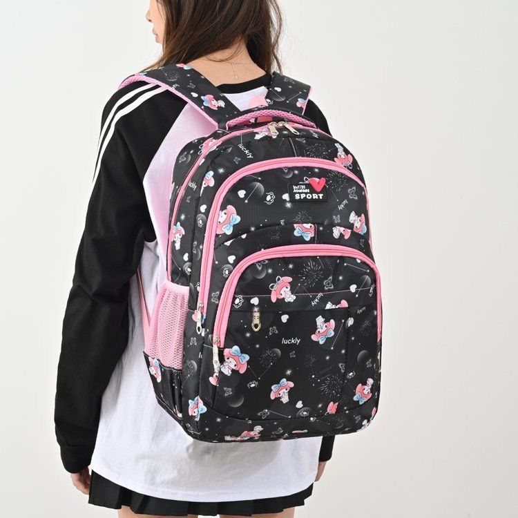 Large Capacity School Bag Unisex Elementary Student Double Shoulder Bag ...