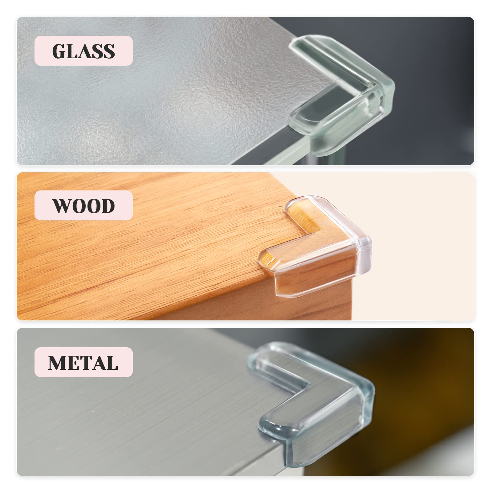 Corner Protector for Baby, Clear Furniture Corner Guard & Edge Safety ...