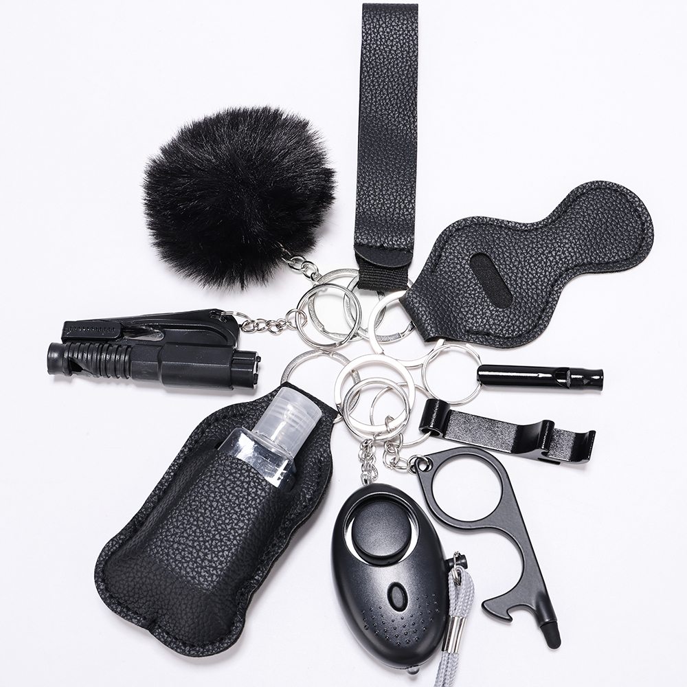 Self Defense For Safety Keychain Full Set With Personal Alarm, Knife ...