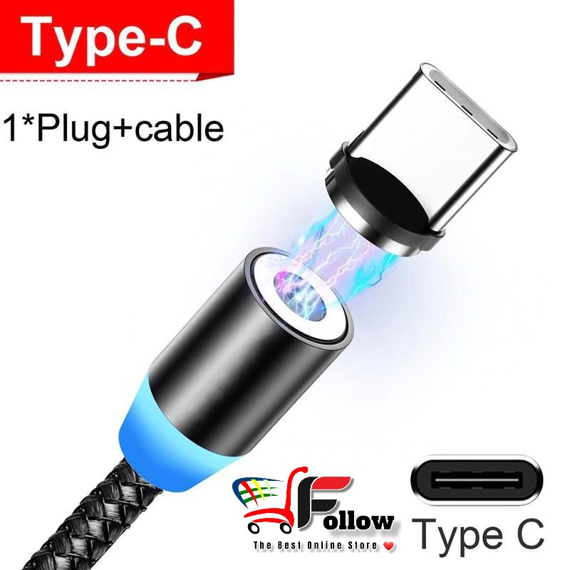 3in1 Magnetic Charging Cable With Micro Pin plug head 2.4A Fast ...