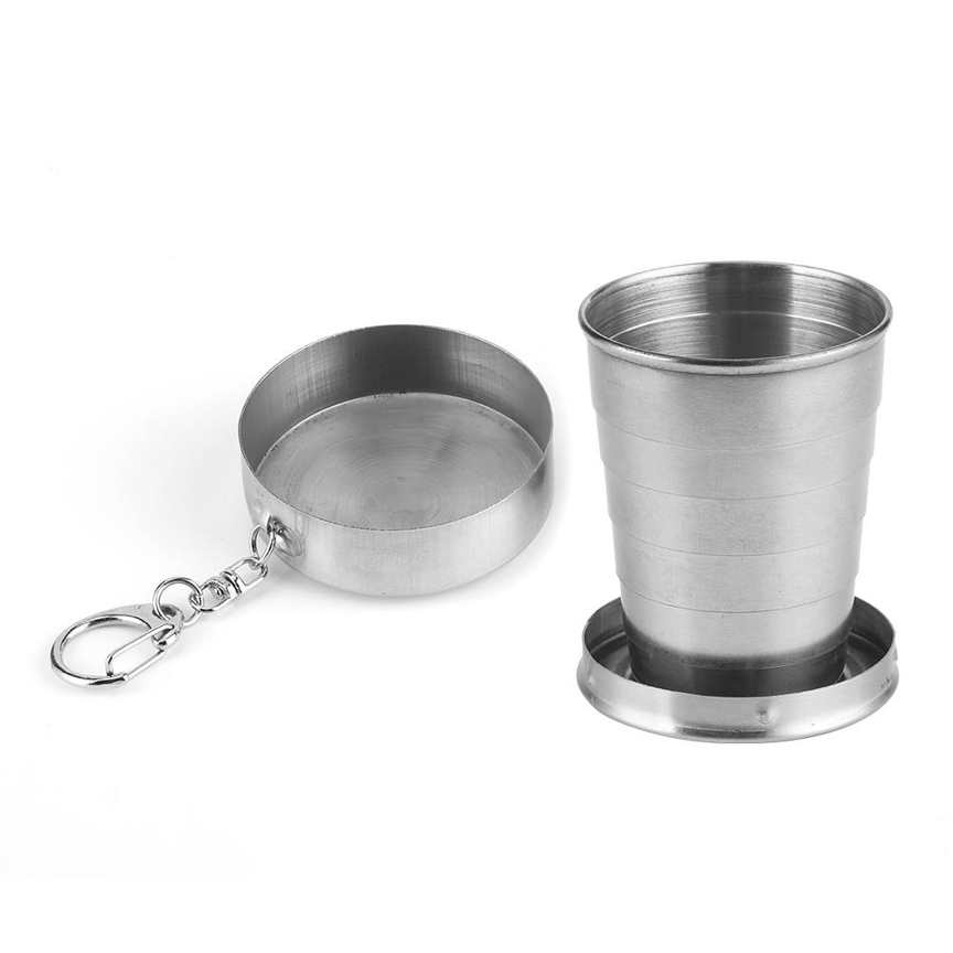 Stainless Steel Collapsible Cup Portable Travel Retractable Folding ...