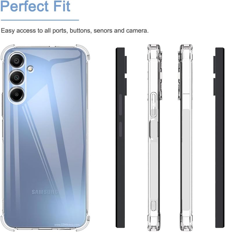 Near Mart Samsung Galaxy A55 5G, Bumper Transparent Soft Silicon TPU ...