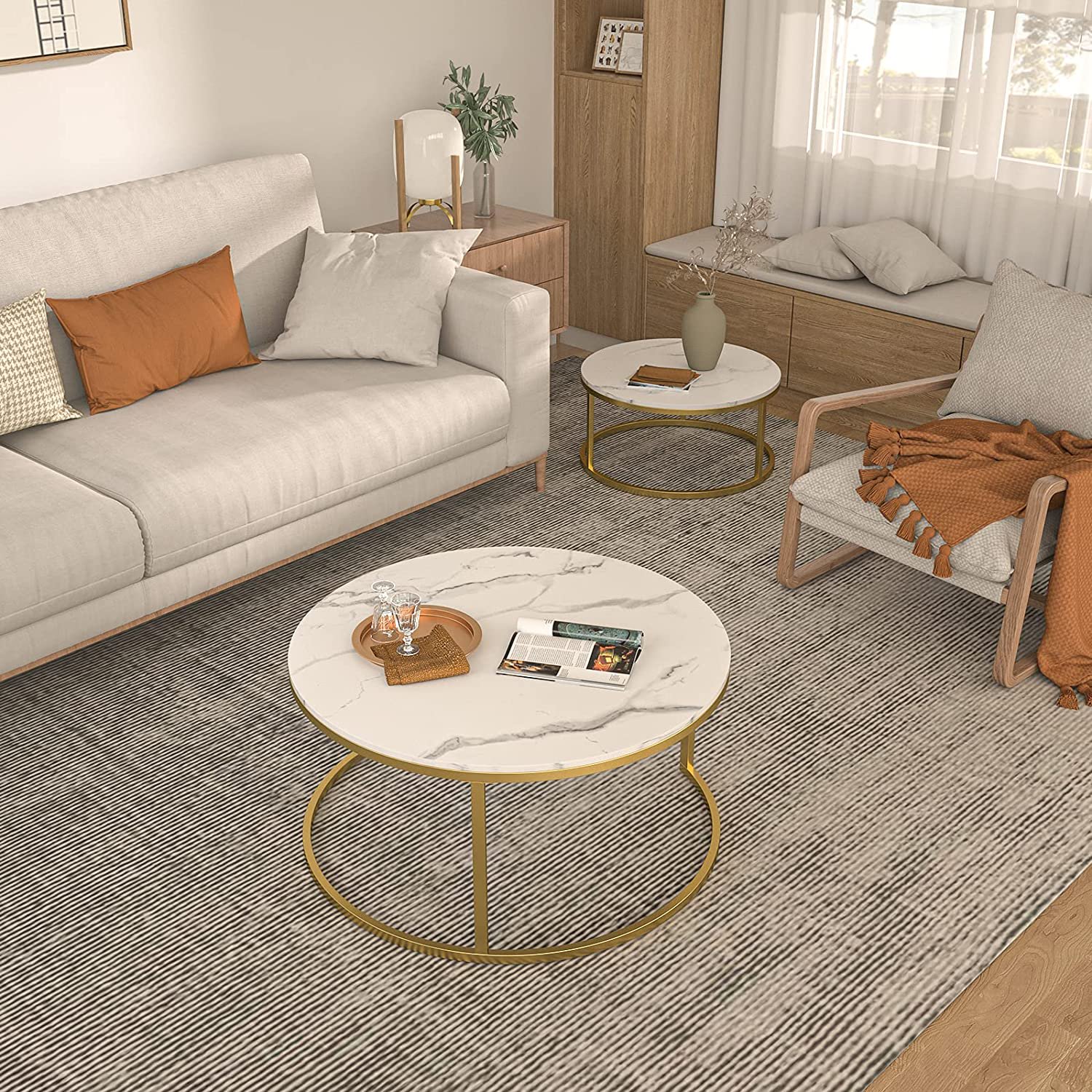 center table set for drawing room Nesting Coffee Table Cocktail Tables ...