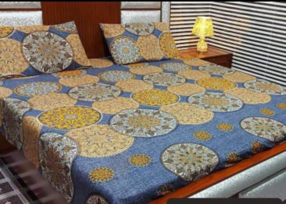 Bedsheet Embroidered Patch Work King Size Double Bed Sheet Al Ferash | Daraz.pk