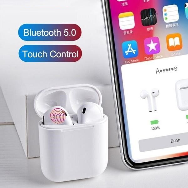 TWS I12 Airpods Wireless Bluetooth Hand Free with Power Bank Pod Stereo ...