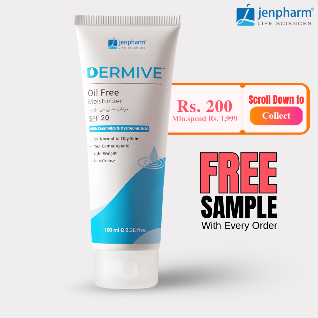 Jenpharm - Dermive Oil Free Moisturizer - 100ml | For Men & Women ...
