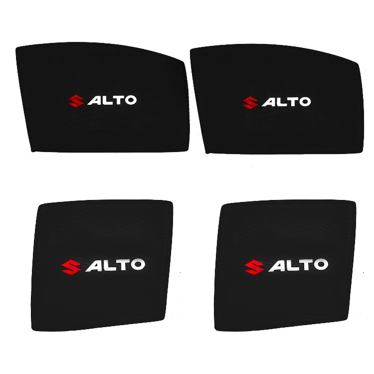 Suzuki Alto Side 660CC Windows Sun Shades with Logo 4pcs | Daraz.pk