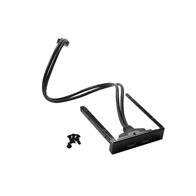 USB 3.0 Front Panel Hub 2 Port Expansion Bay 20 Pin to USB3.0 Bracket ...