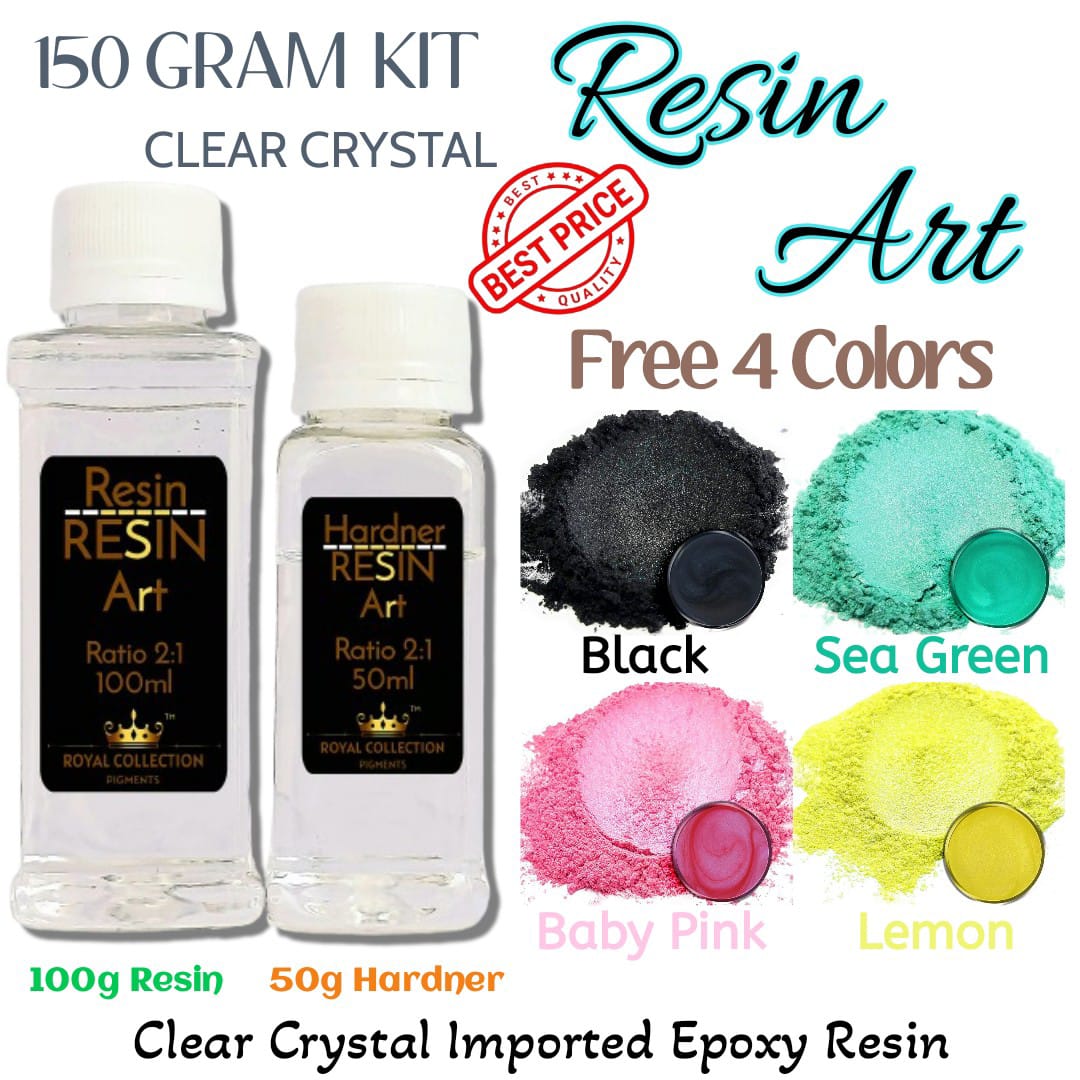 Epoxy Resin, 150 Gram Resin Kit, Epoxy Resin Crystal Clear-Not ...
