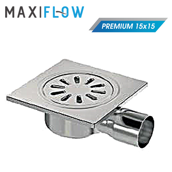 Bath Drain Premium GMP Drain 6"x6" stainless steel Horizontal Made in ...