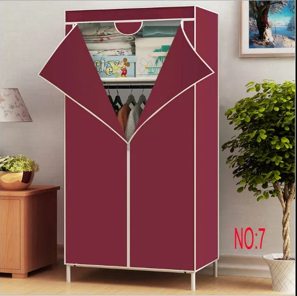 Storage Wardrobe Foldable and Movable Cloth/Fabric Wardrobe Collapsible ...