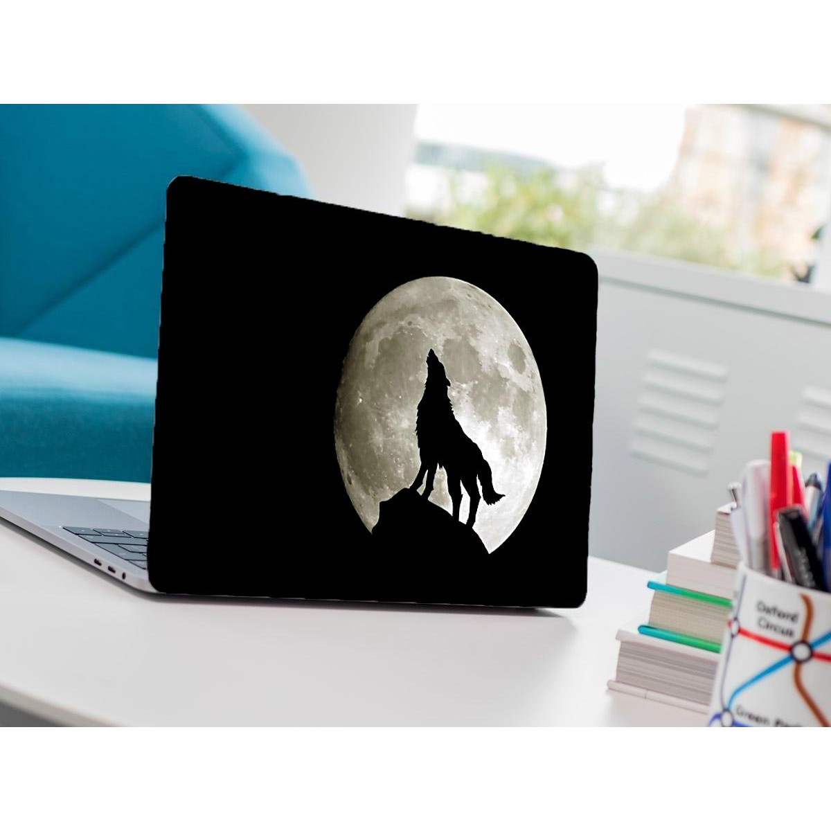 Wolf Laptop Back Skin-Laptop Skin Vinyl Sticker Decal, 13 13.3 14.6 15 ...
