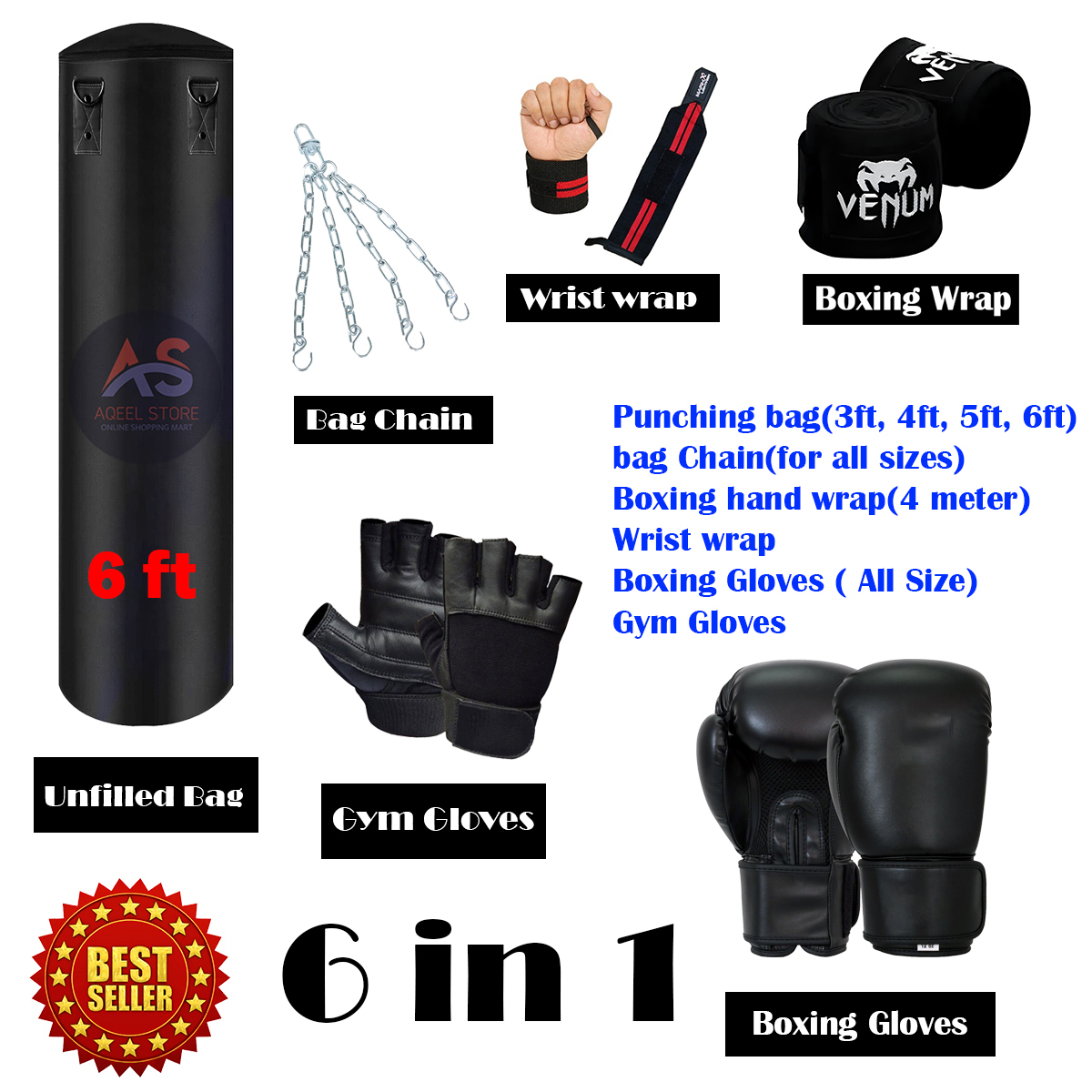 Boxing bag, Punching bag Two feet, Three feet, Four feet, Five feet ...