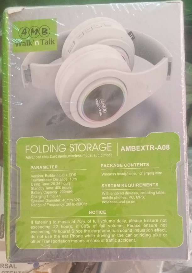 AMB Extra A08 Headphone | Daraz.pk