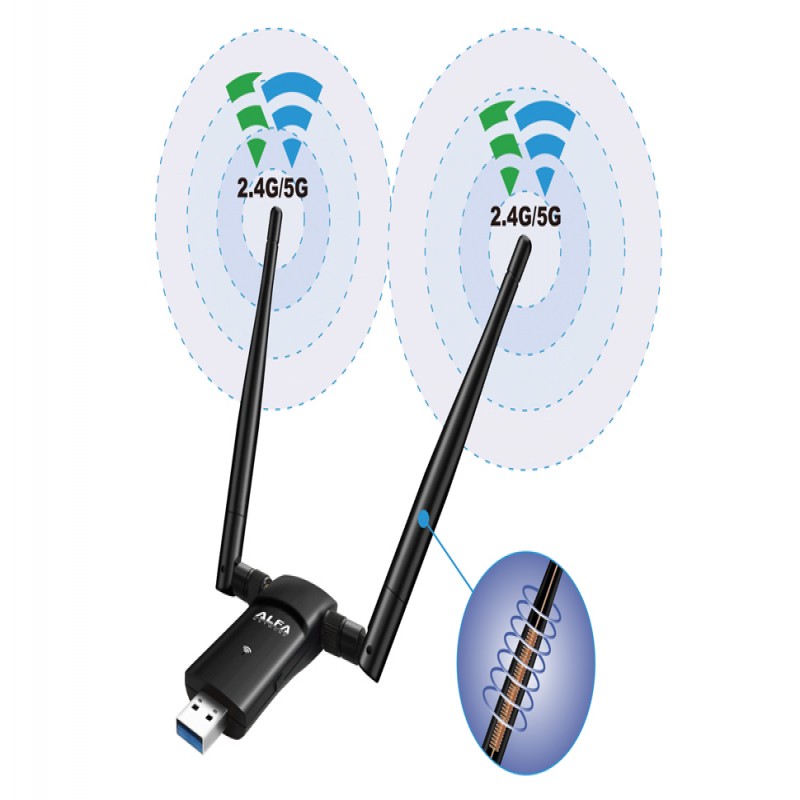 Alfa Wifi Usb W136 3dbi Rtl 8192 Dual Antena Adopter 300 Mb – Alfa wifi usb adapter – Wifi usb ...