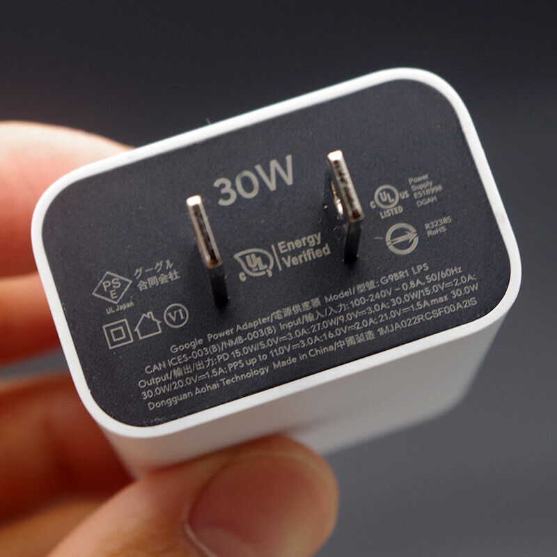 Google 30W Rapidly fast Charger Fast Charging Pixel 3 3xl 4 4xl 5 5a 6 ...