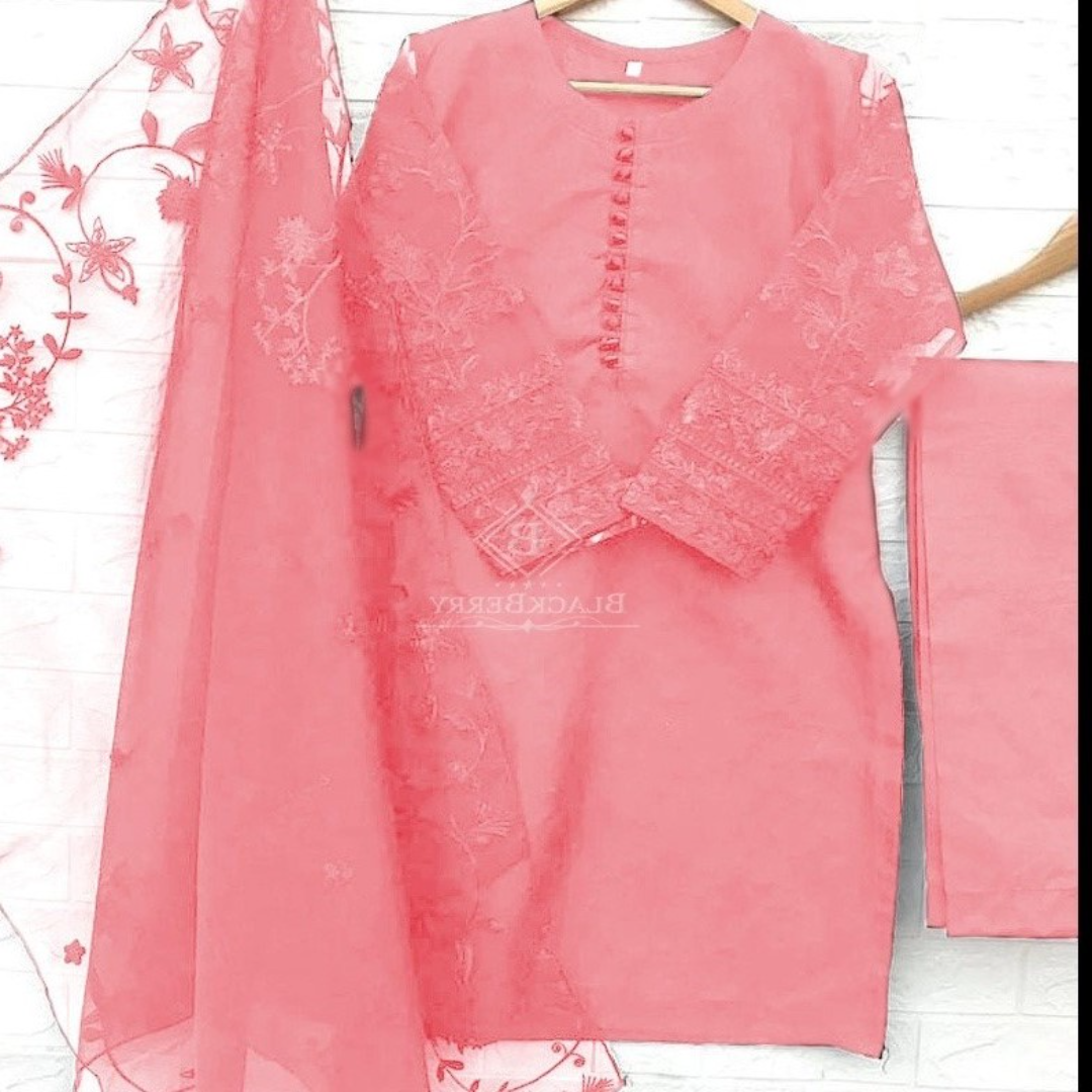 3pc Embroidered Dress For Women/Eid Collection For Girls | Daraz.pk