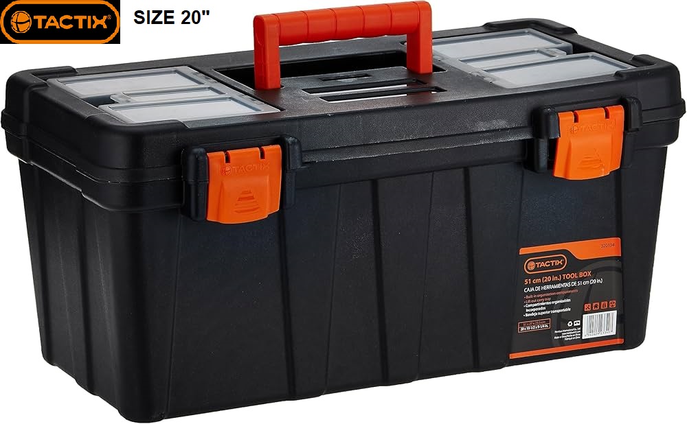 Plastic Tool Box Heavy duty | Brand: TACTIX | Daraz.pk