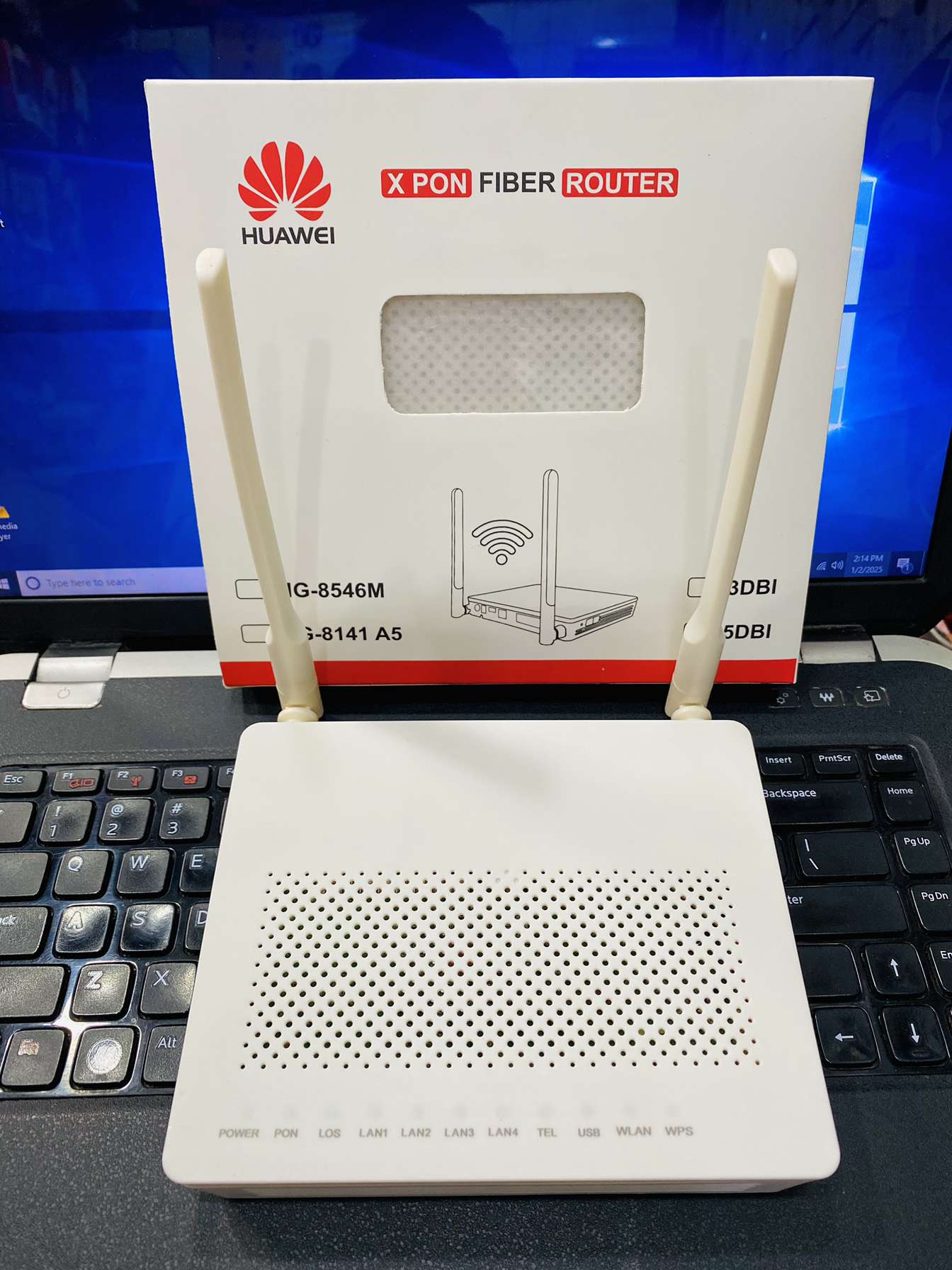 PIN PACK HG8546M Gpon Xpon 1GE+3FE+1Tel+USB+Wifi English Firmware Modem ...