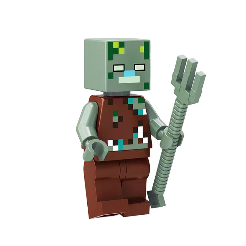 Compatible with Lego Zombie Villager Guard Pig Spirit Drowning Corpse ...