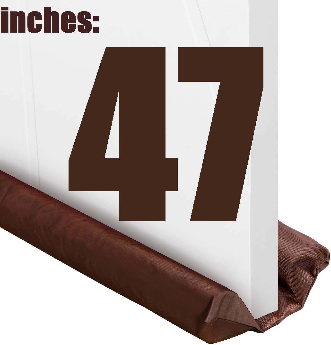 Door Draft and Dust Stopper Brown the Color 18-52 Inches Door Air ...