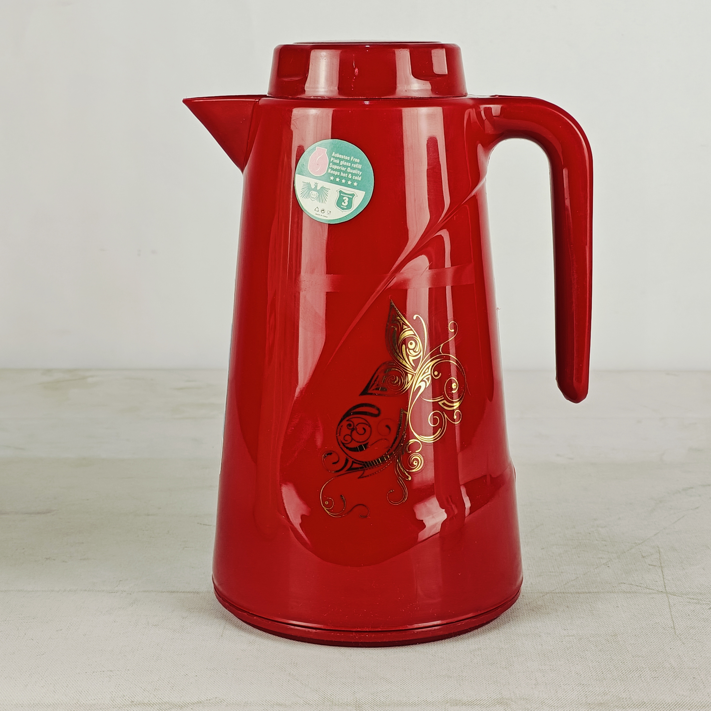 Thermos Plastic inner Glass Outer body Stainless steel , With Beautiful ...