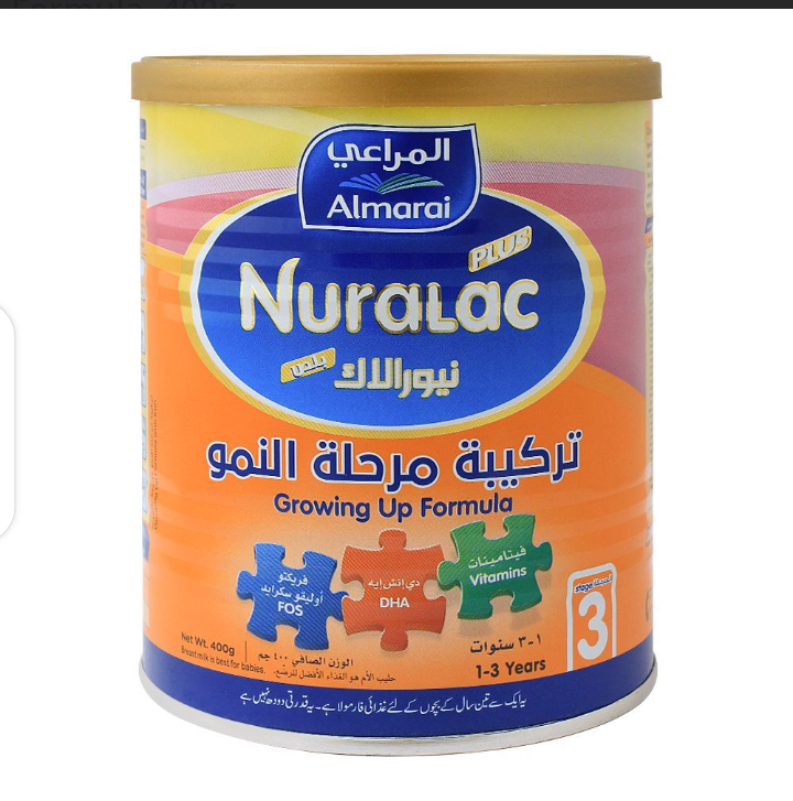 Almarai Nuralac Plus, Stage 3, Growing-Up Formula, 400g | Daraz.pk