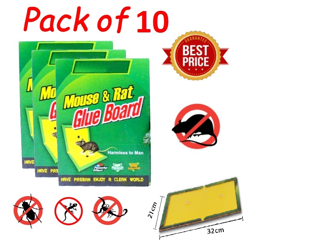 Mouse Glue Traps Sticky Boards Mouse Trap rat killer Glue Traps Sticky ...