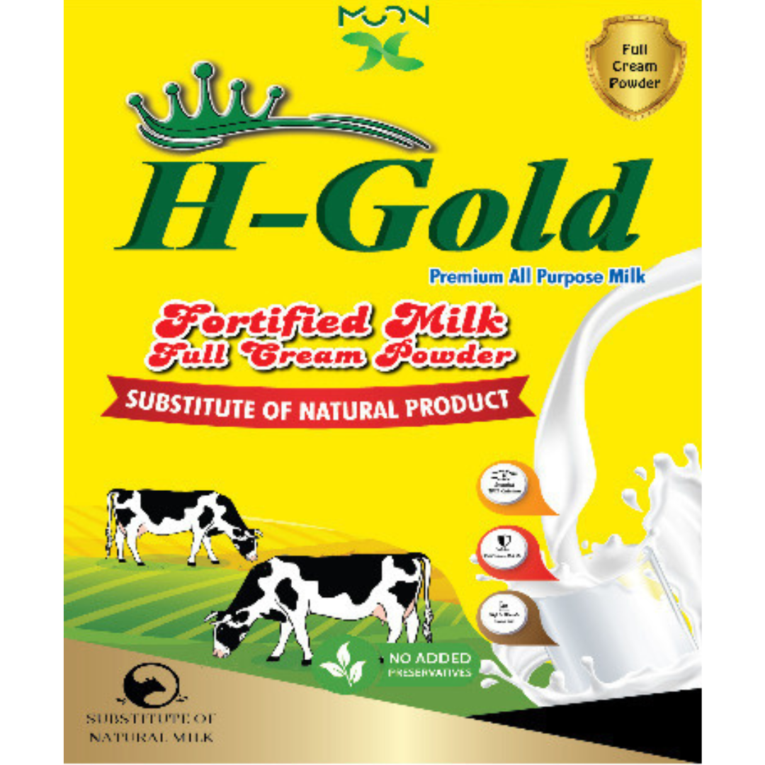 H -Gold Fortified Milk Full Cream Powder 1 KG - H Gold - Milk powder ...