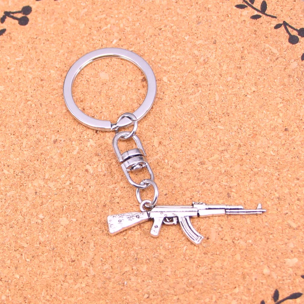 Fashion Gun AK 47 Keychain Pendant Key Rings Shoulder Bag Purse Car ...