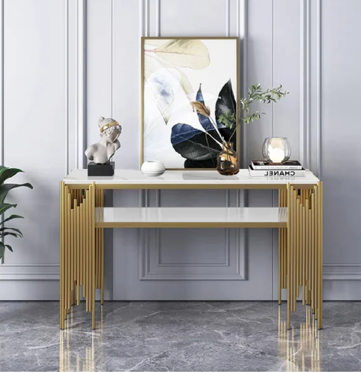 2-Tier Window Console Table | Entryway Table | Hallway Table | Daraz.pk