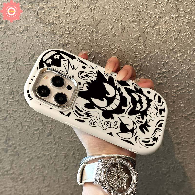 Cute Little Black Monster Phone Case Compatible for IPhone 11 12 14 15 ...