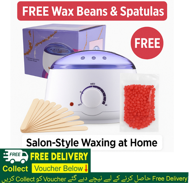 Wax Heater Machine + FREE Wax Beans & Wooden Spatula & Beans Original ...