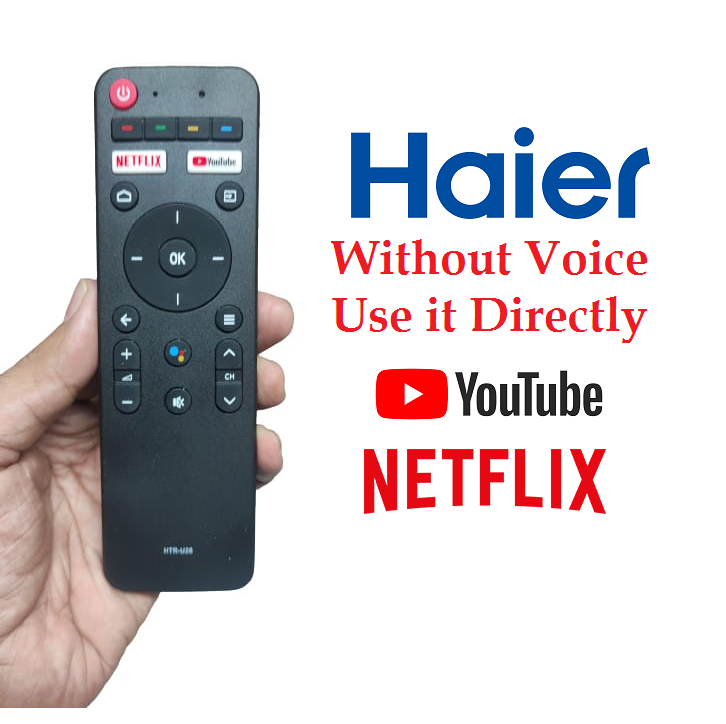 Haier Smart Android LED TV Remote Control with Youtub & Netflex button ...