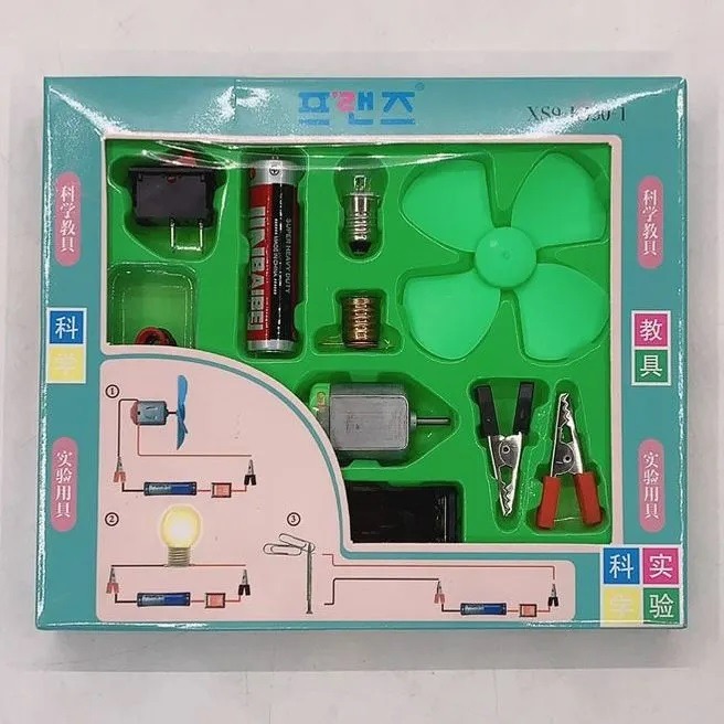 Electric Circuit Motor School Set 12 Pieces Electronic Science Project ...