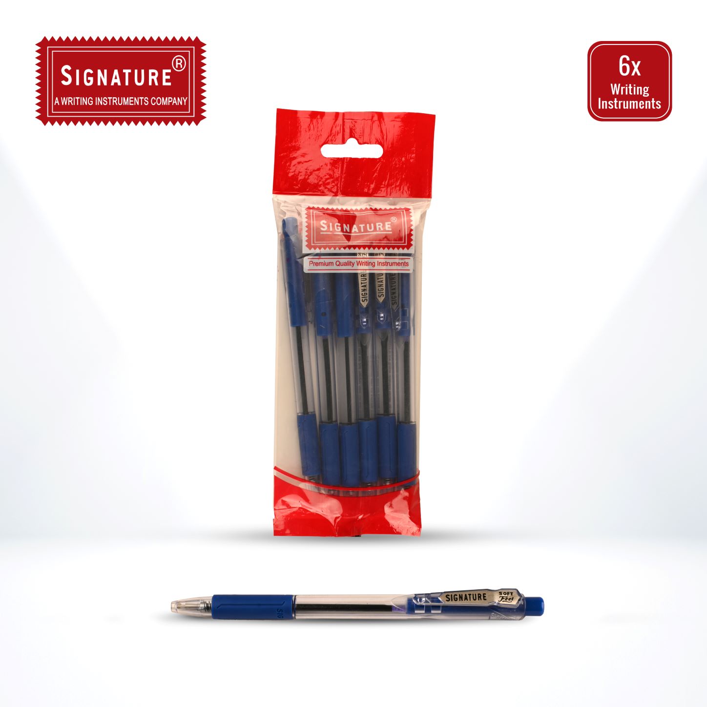 Bundle of 6 - Signature AFIT Gel (Oil Based) Pens (Blue ink) | Daraz.pk