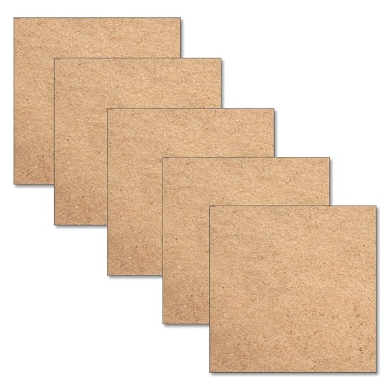 Square MDF Boards for Art and Craft for Resin Art, Mandala Art ...