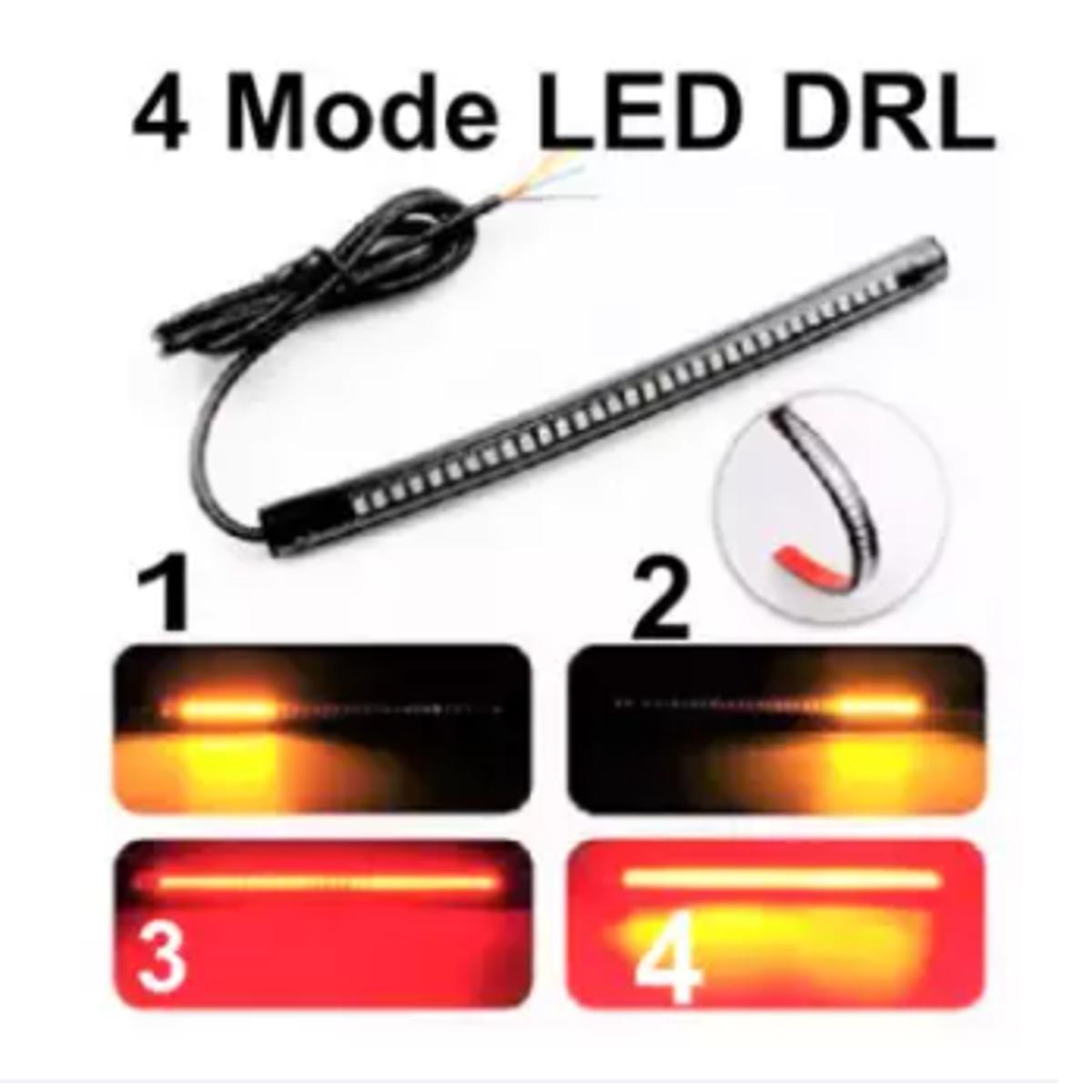 Indicator Strip DRL 4 Mode Flexible Waterproof LED 12v Backlight Stop ...