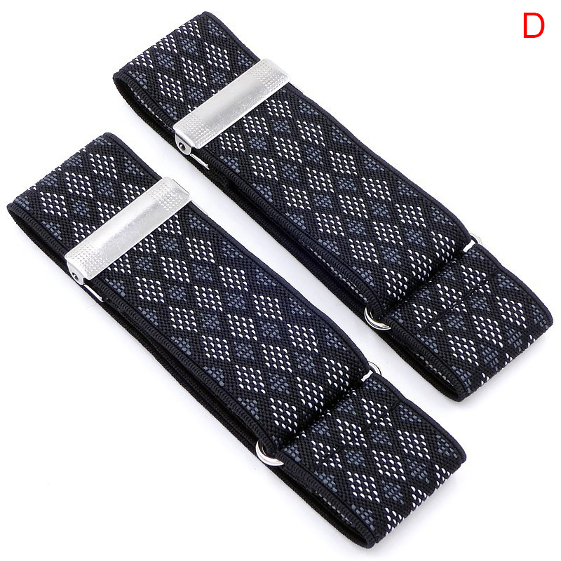 1 Pair Men Shirt Adjustable Armband Sleeve Garter Bartender Cuff Holder ...