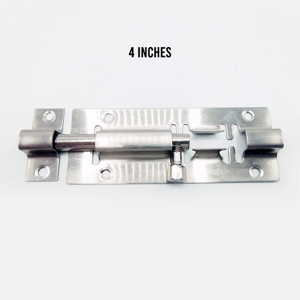 Stainless Steel Tower Bolt for Doors, 3 inches, 4 inches and 6 inches | Daraz.pk
