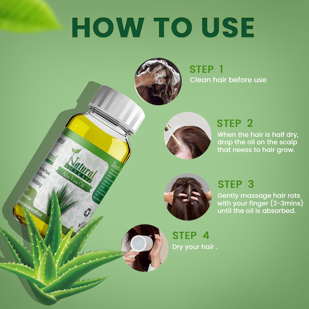 Aloe Vera Oil - Natural Town - Pure , Organic and 100% Natural Oil (30 ...