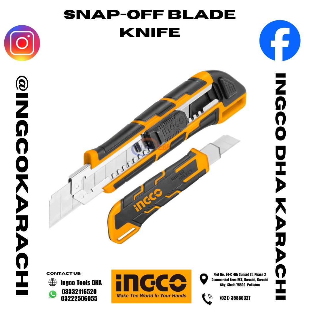 Ingco HKNS28035 Snap Off Blade Cutter Knife | Daraz.pk
