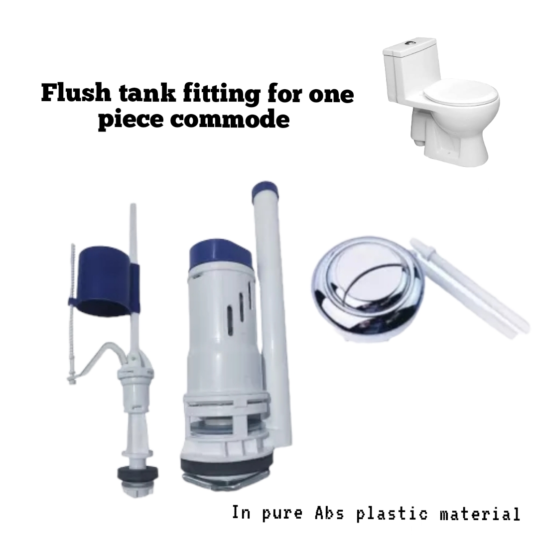 Flush tank fitting commode toilet tank parts for one piece and two ...