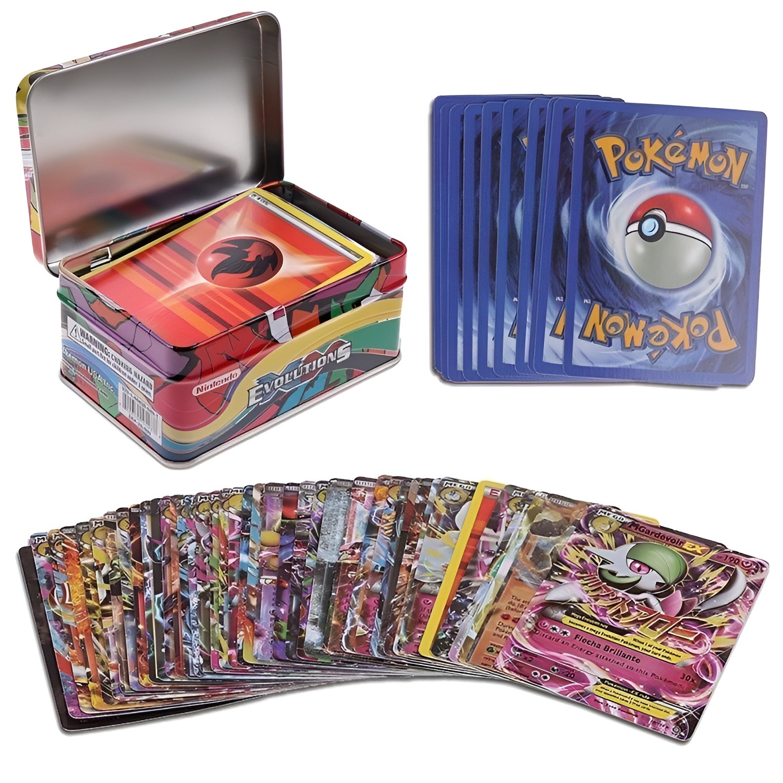 42Pcs Pokemon Cards Pokemon Trading Card In Box Kids Gift Random Design ...