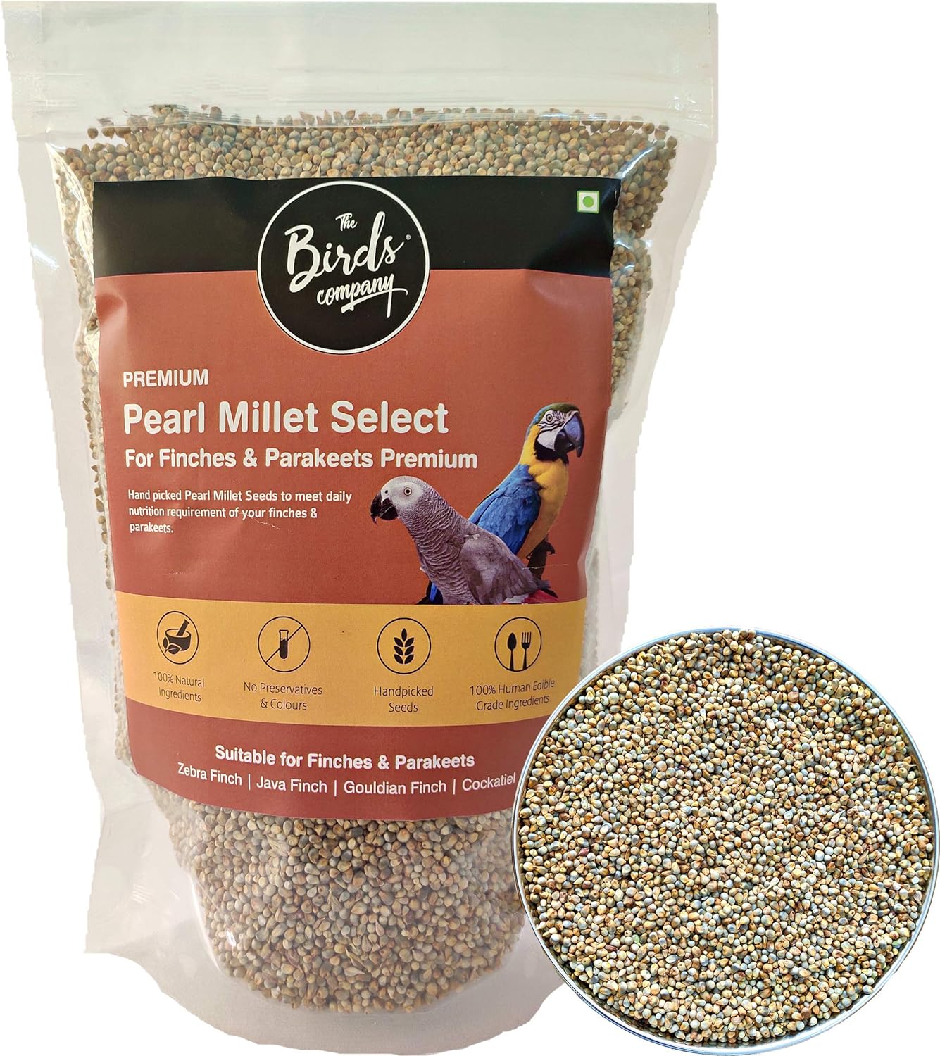 The Birds Company Premium Pearl Millet (Bajra) Select, Fortified with ...