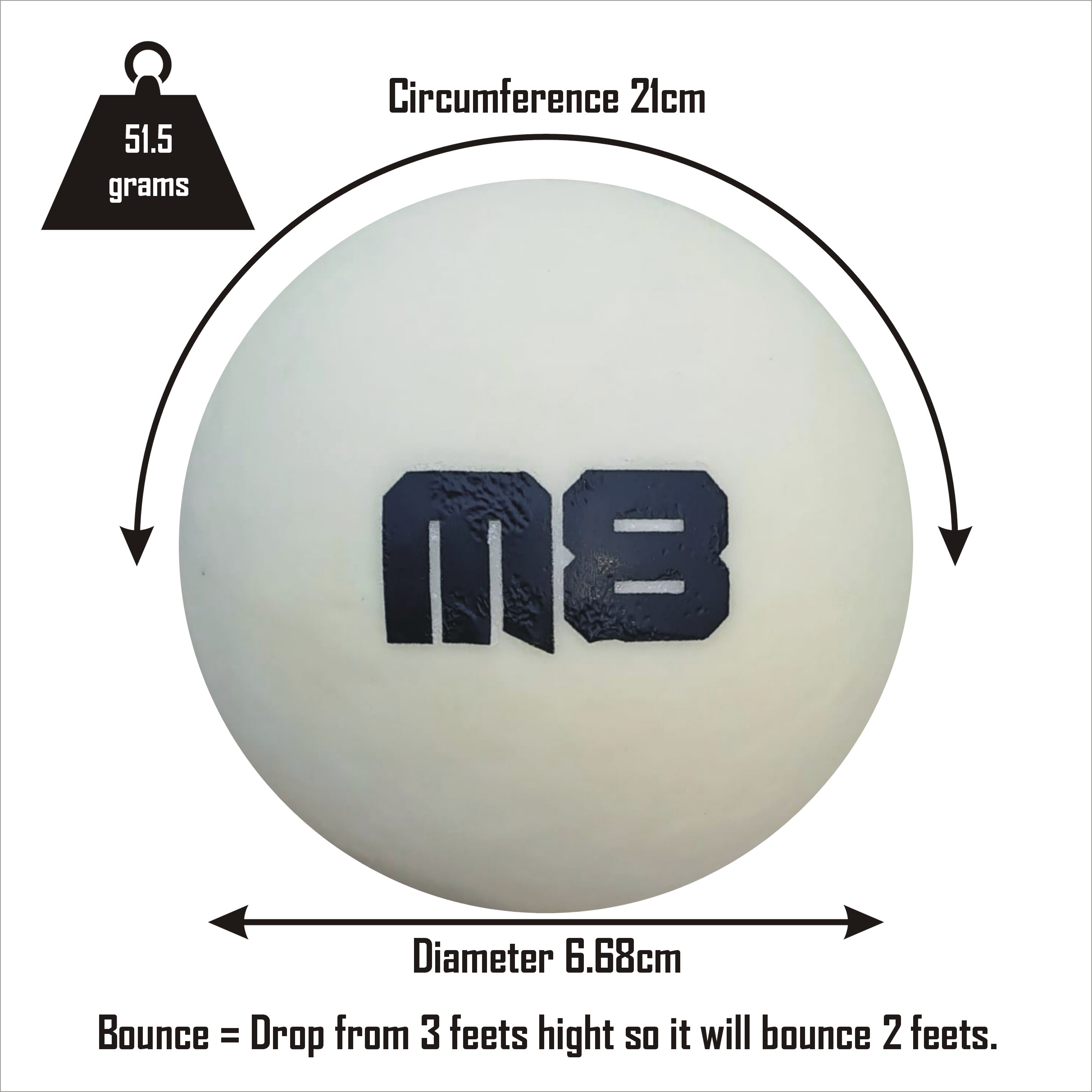 M8 Elite Pro Cricket Tape Ball | Daraz.pk