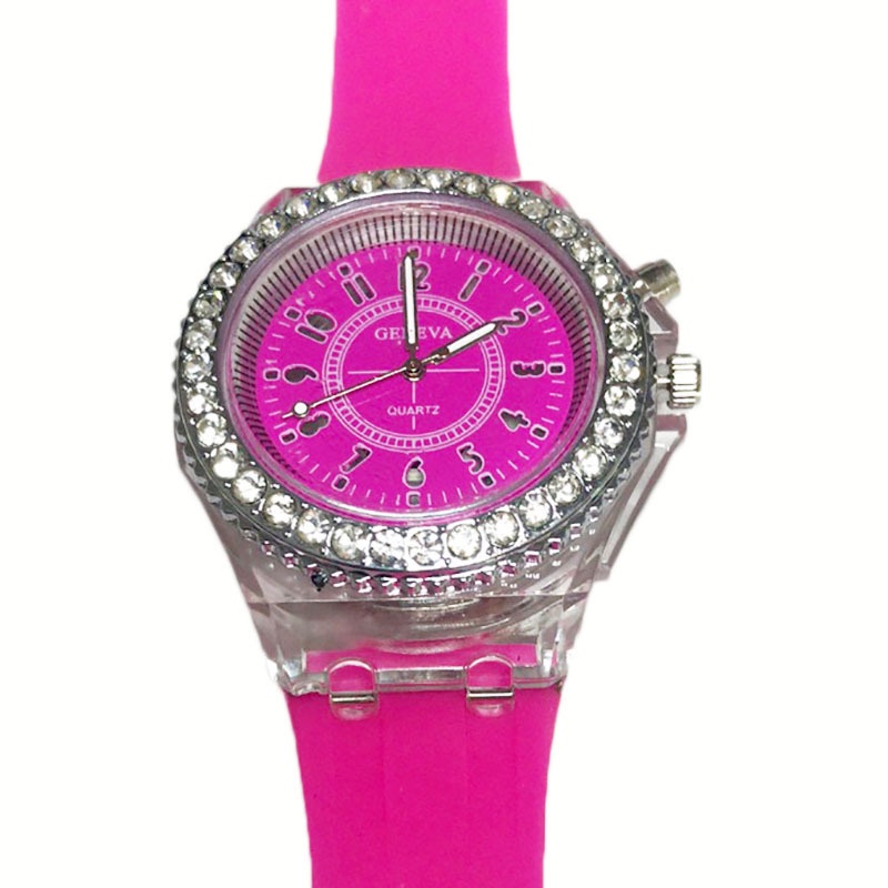Girls Boy Flash Luminous Watch / Personalized Rhinestone LED Watch ...