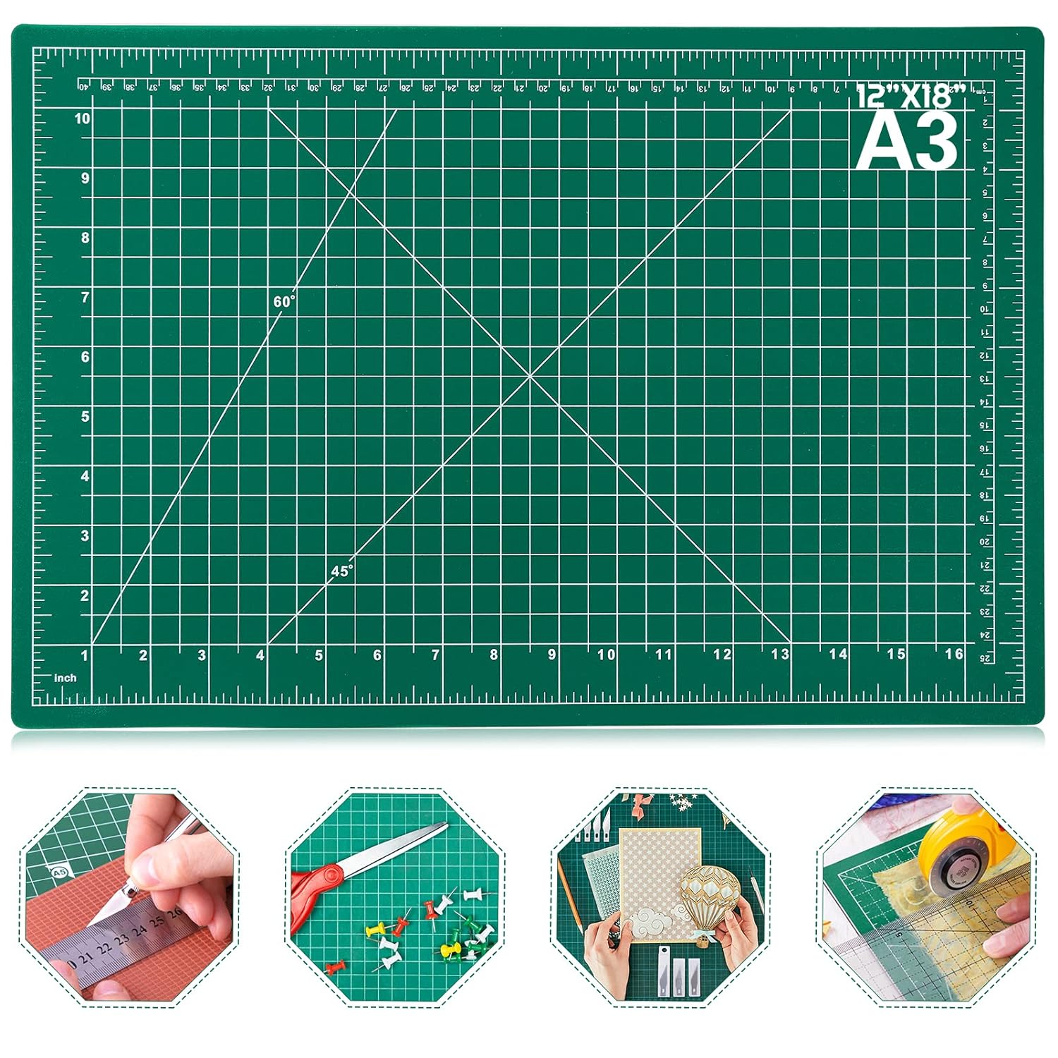 Cutting Mat, Cutting Mat for Art, Double Sided Mat, Cutting Mat A4 ...